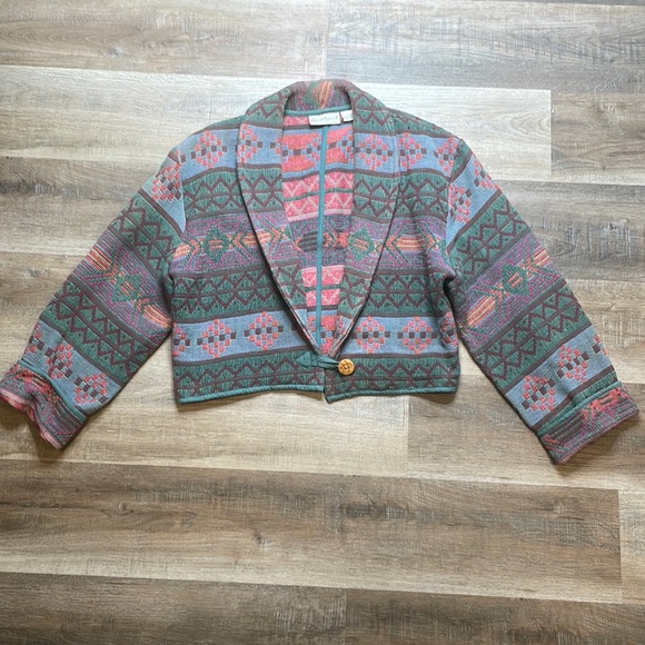 Flashback | Jackets & Coats | Vintage 8s Woven Southwestern Quilt ...